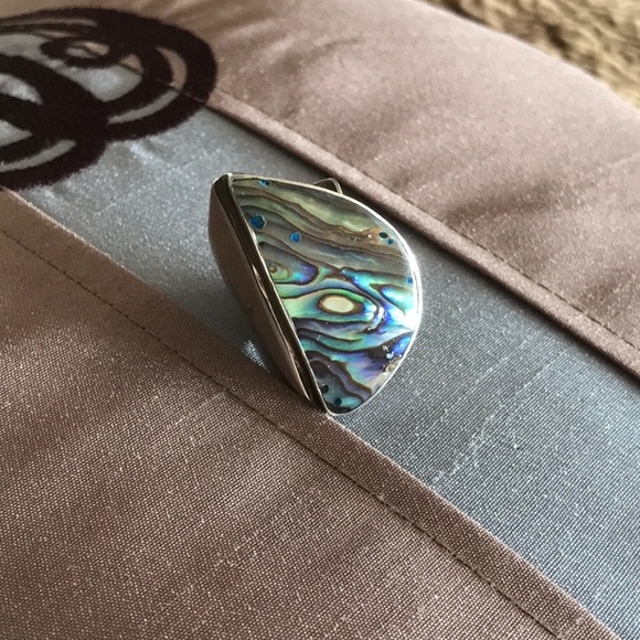 Jewelry | Sterling Silver Abalone Ring | Poshmark